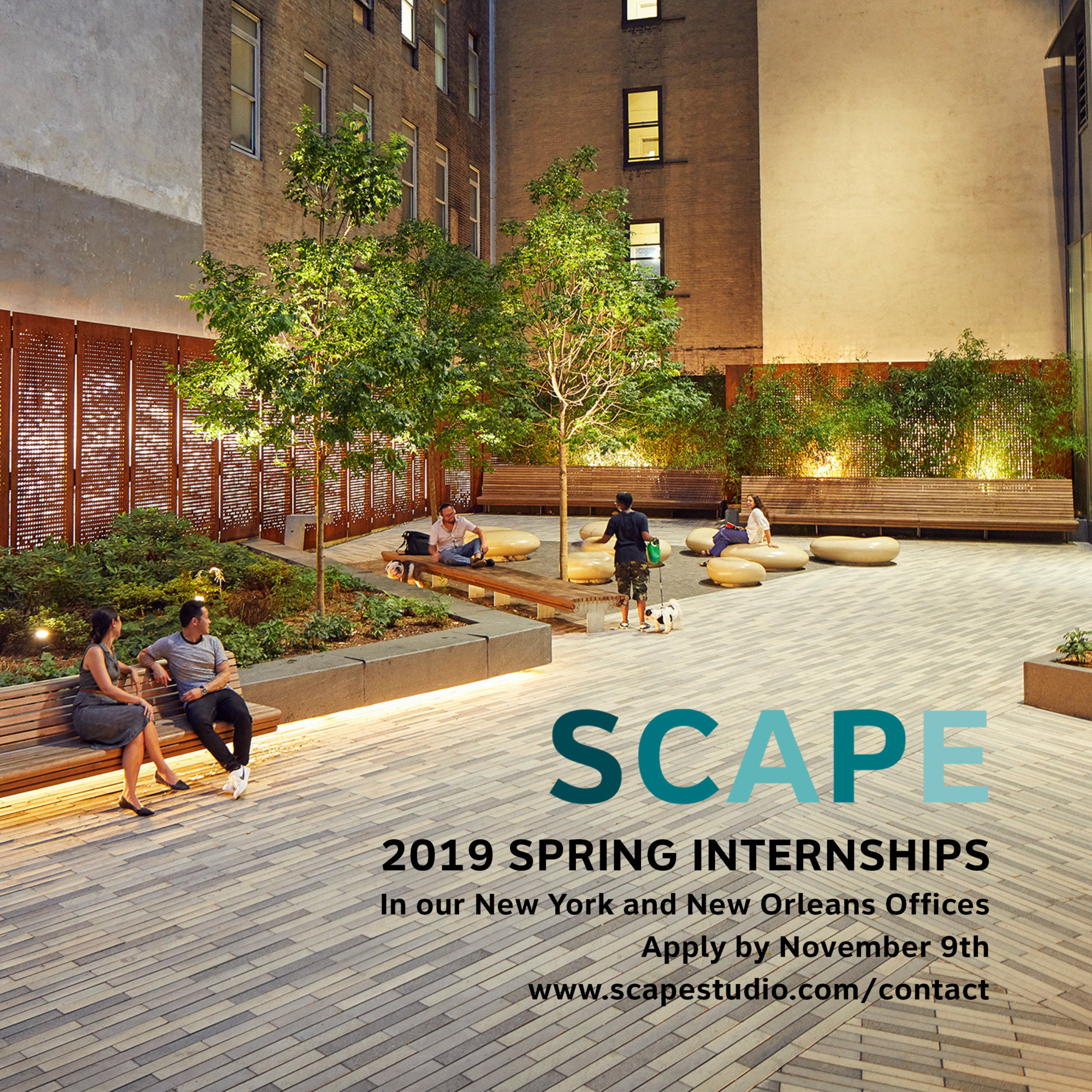 Spring 2019 Internships at SCAPE - SCAPE