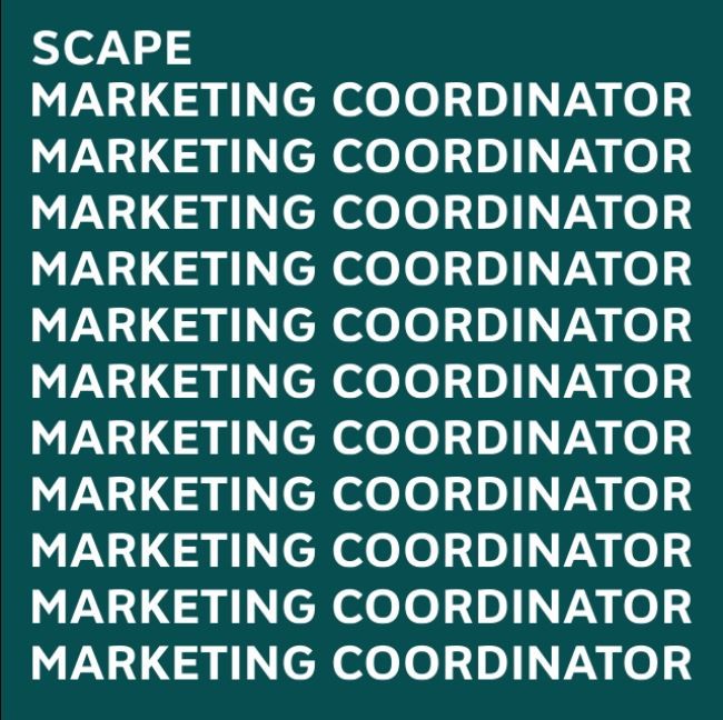 Marketing Coordinator GIF still - SCAPE
