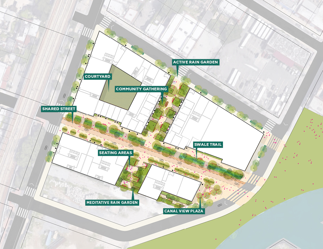 Illustrative plan - Gowanus Green (with labels) - SCAPE